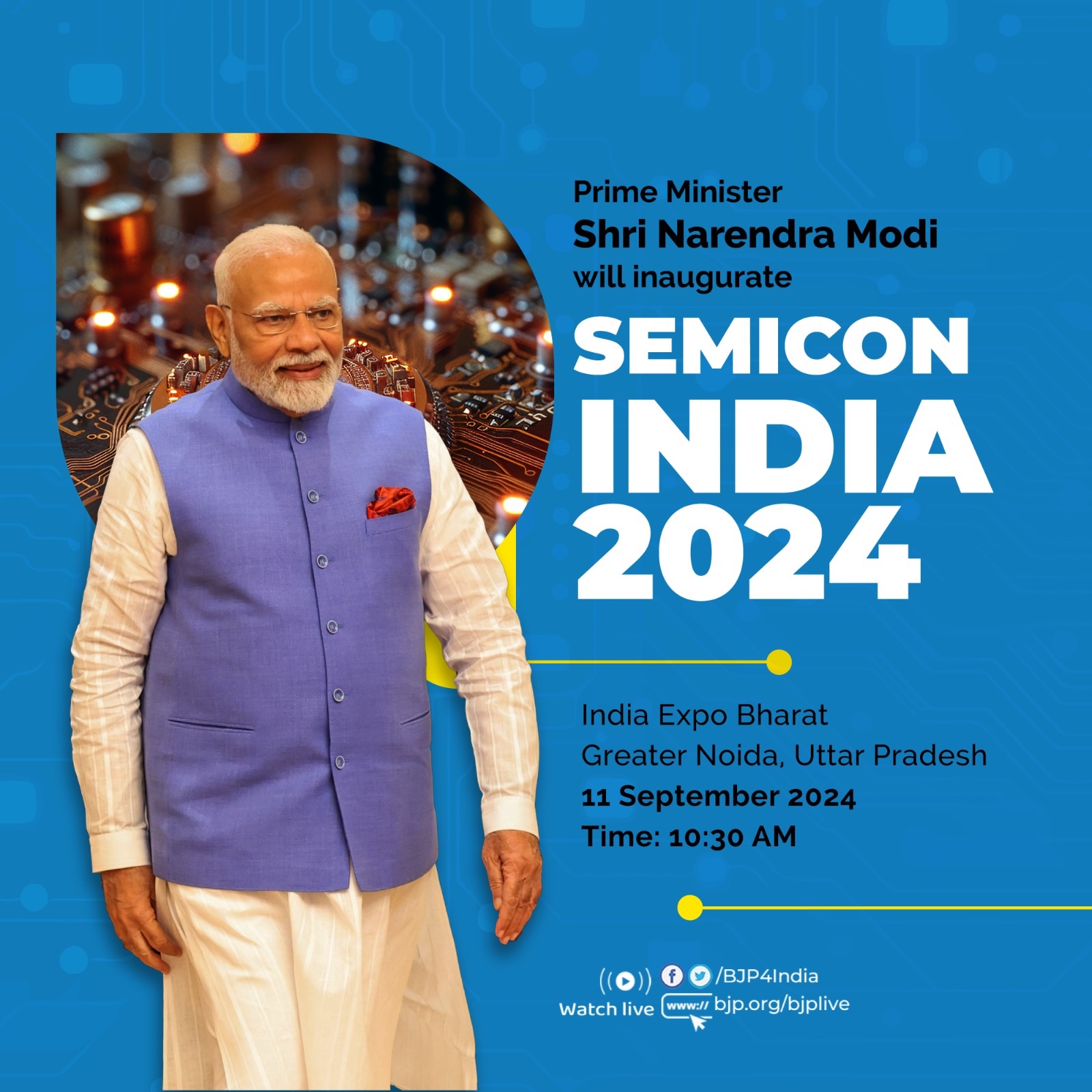 PM-Modi-will-inaugurate-Semicon-India-in-Noida-tod | प्रधानमंत्री मोदी ...